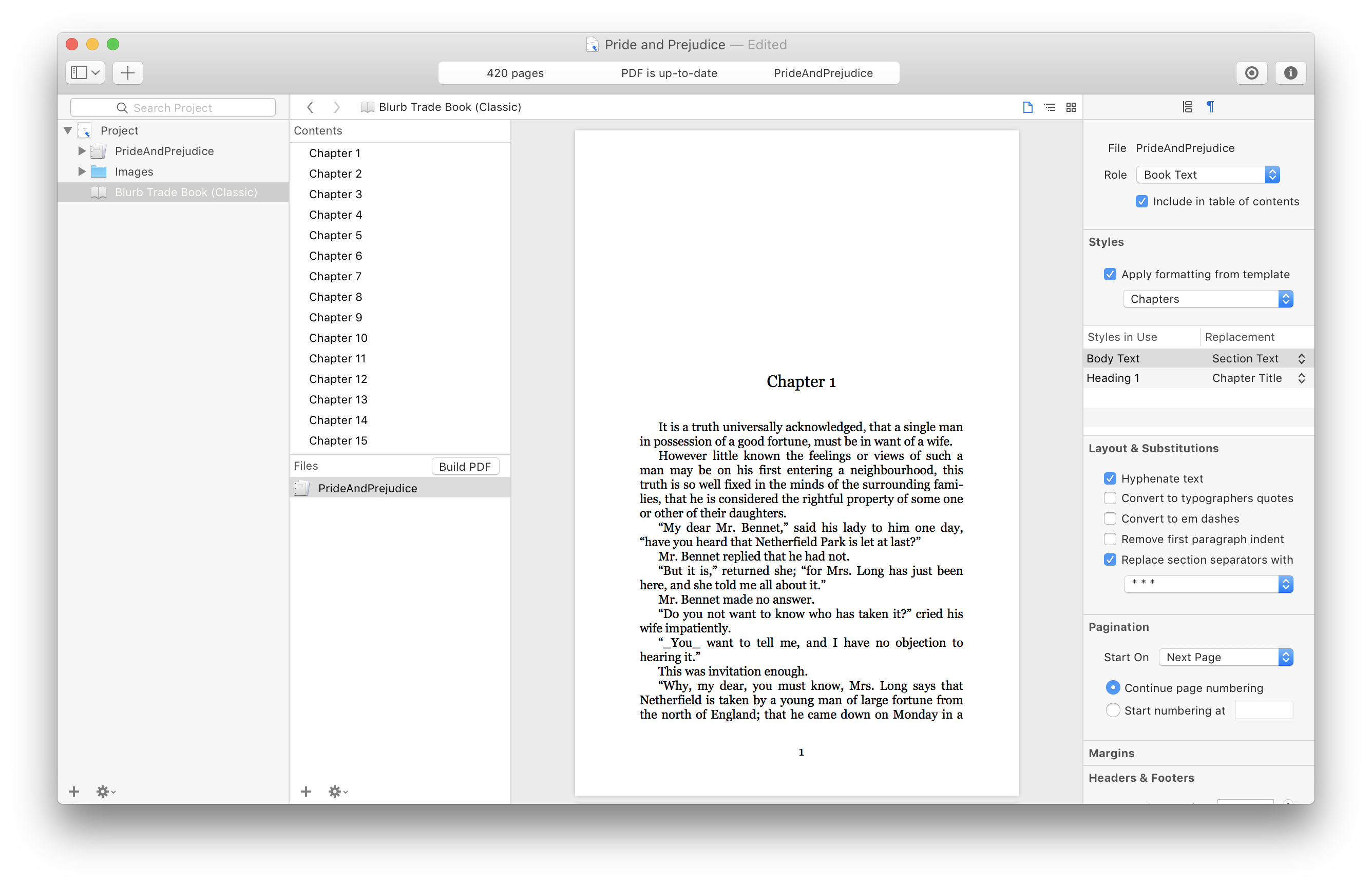 Storyist Creating A PDF For Print
